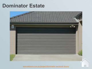 Dominator Sectional Garage Doors | PPT