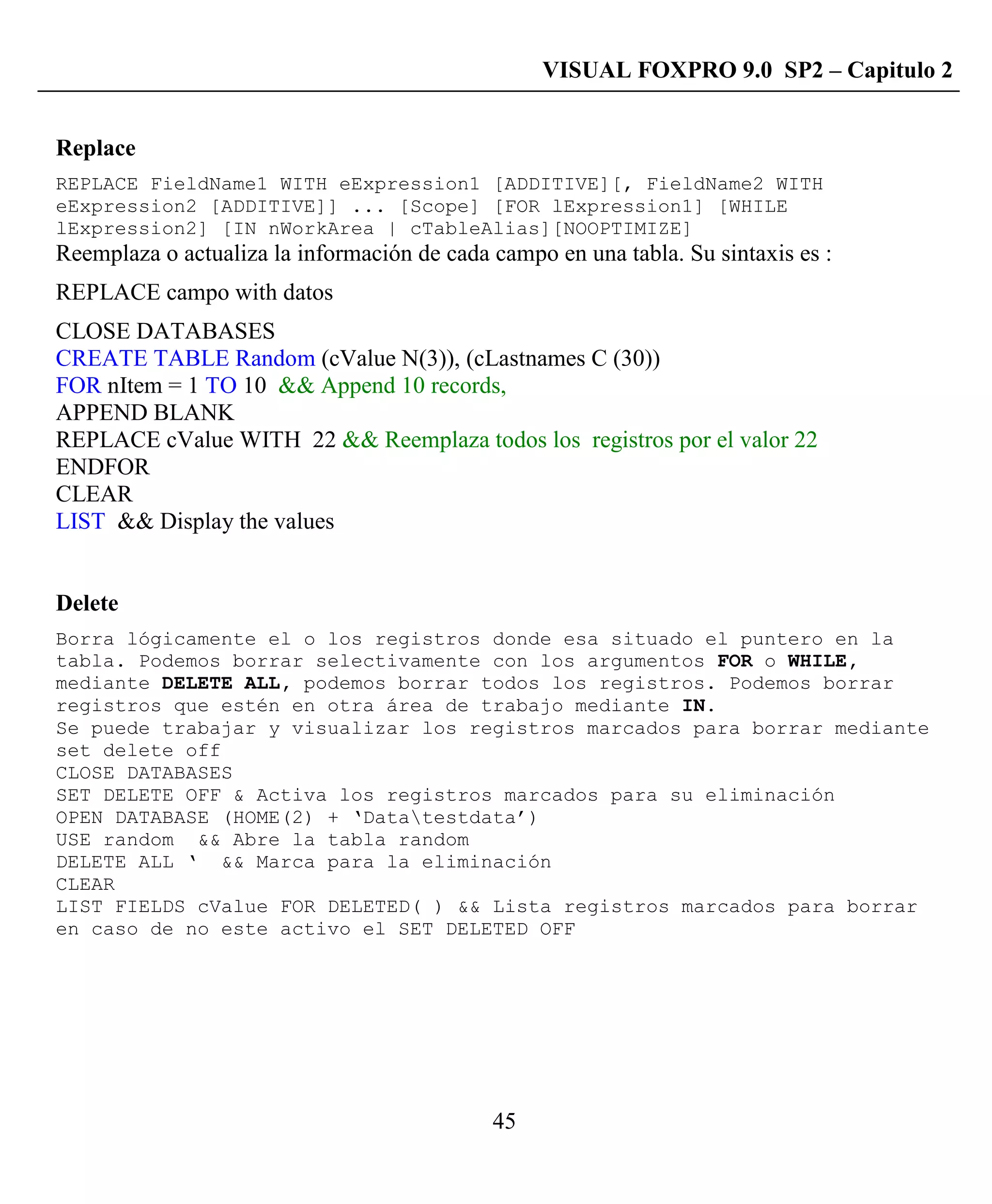 visual fox pro desde cero com 9.0 | PDF | Programming Languages | Computing