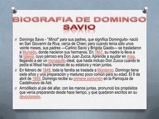Domingo savio | PPTX
