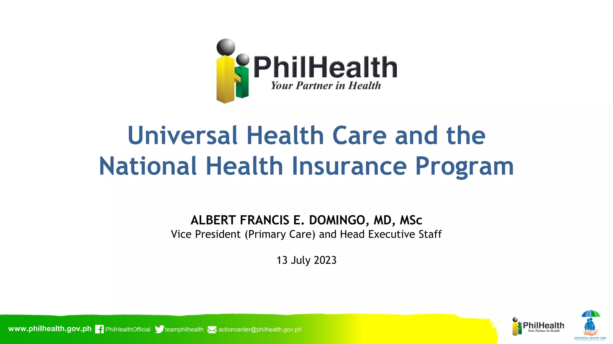 UHC and PhilHealth - 2023 July 13 | PDF