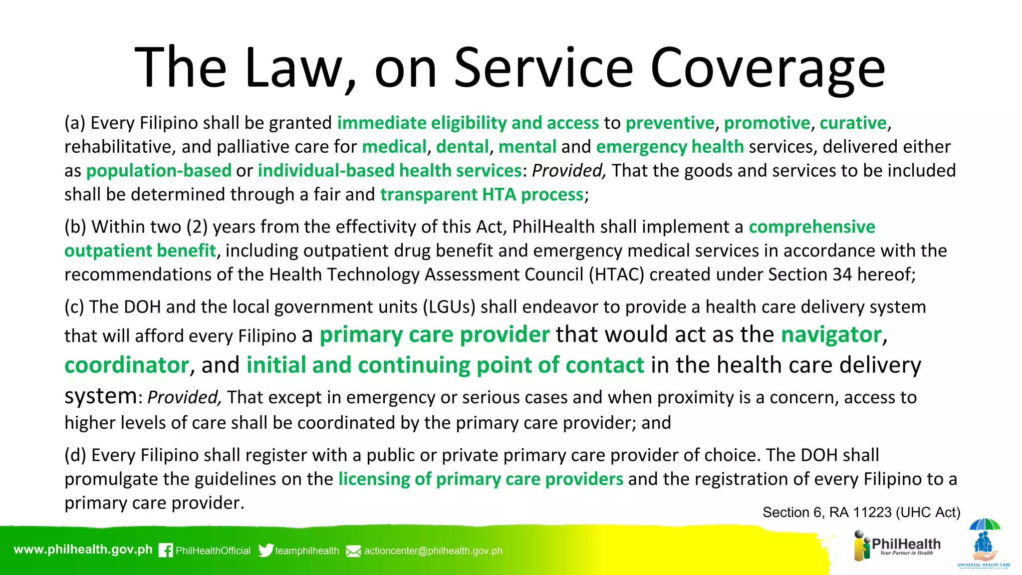 UHC and PhilHealth - 2023 July 13 | PDF