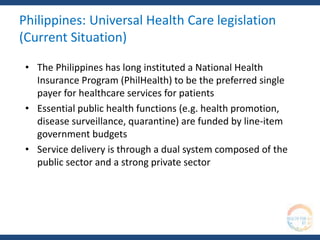 Universal Health Care - the Philippine journey towards accessing ...