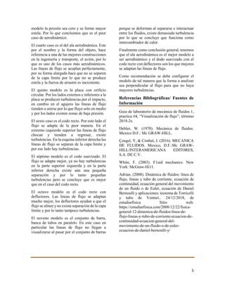 Practica 4 Visualización de flujo, mecánica de fluidos. | PDF