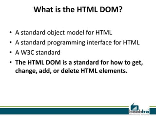 Dom Structure in html | PPTX