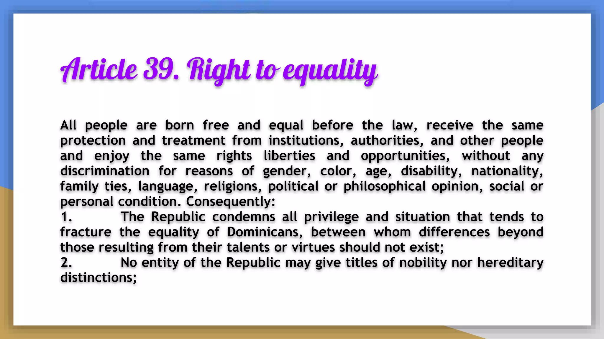 Constitution of Dominican Republic | PPTX