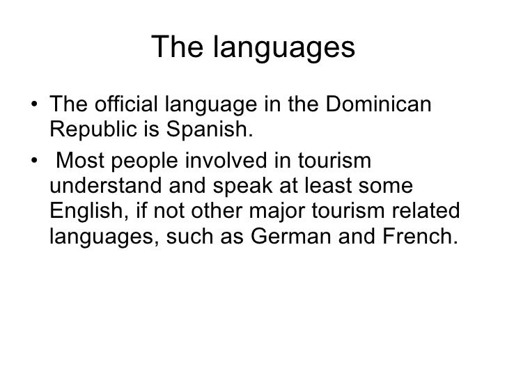 Dominican Republic Language Percentage