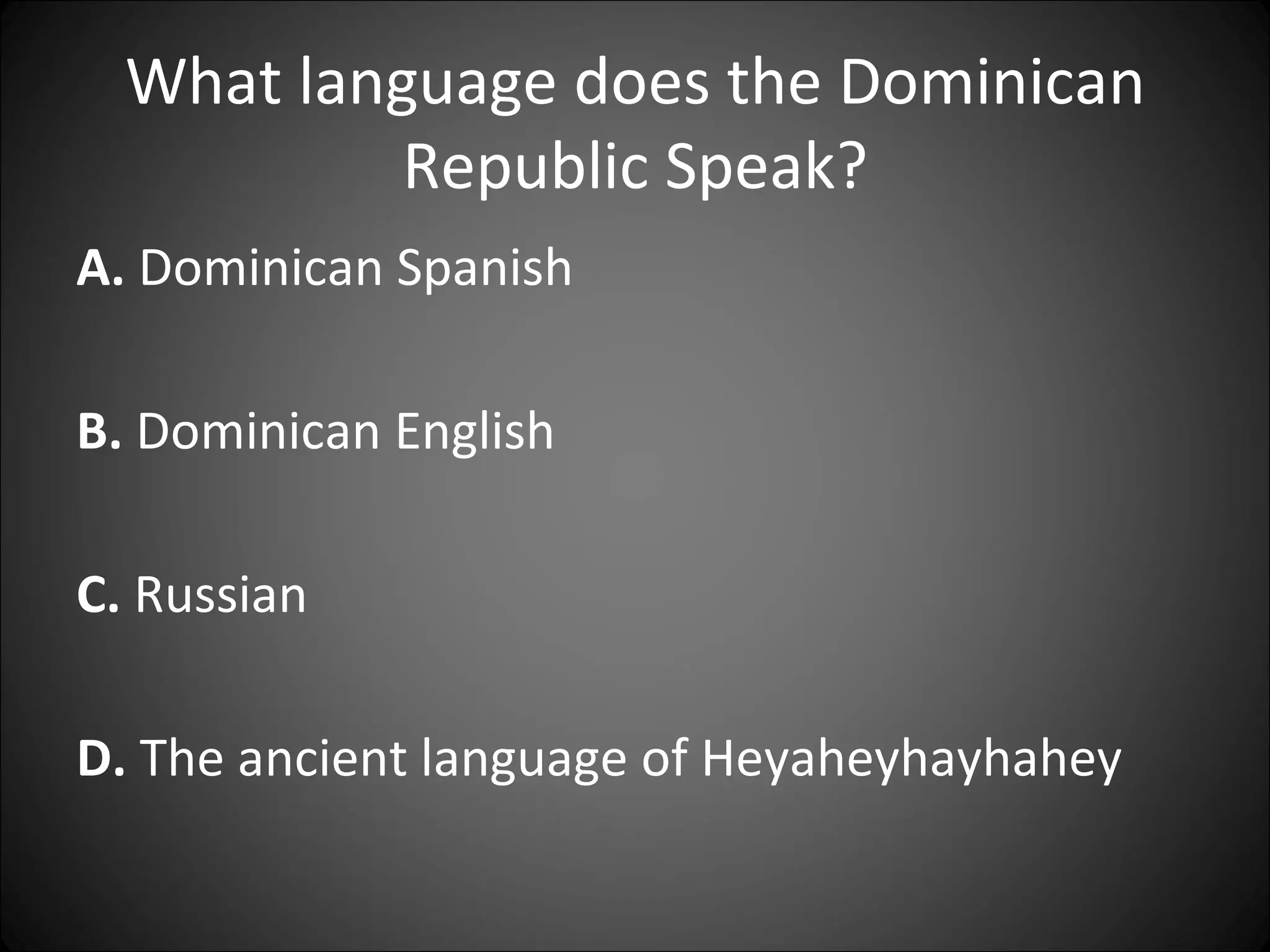Dominican republic quiz | PPT