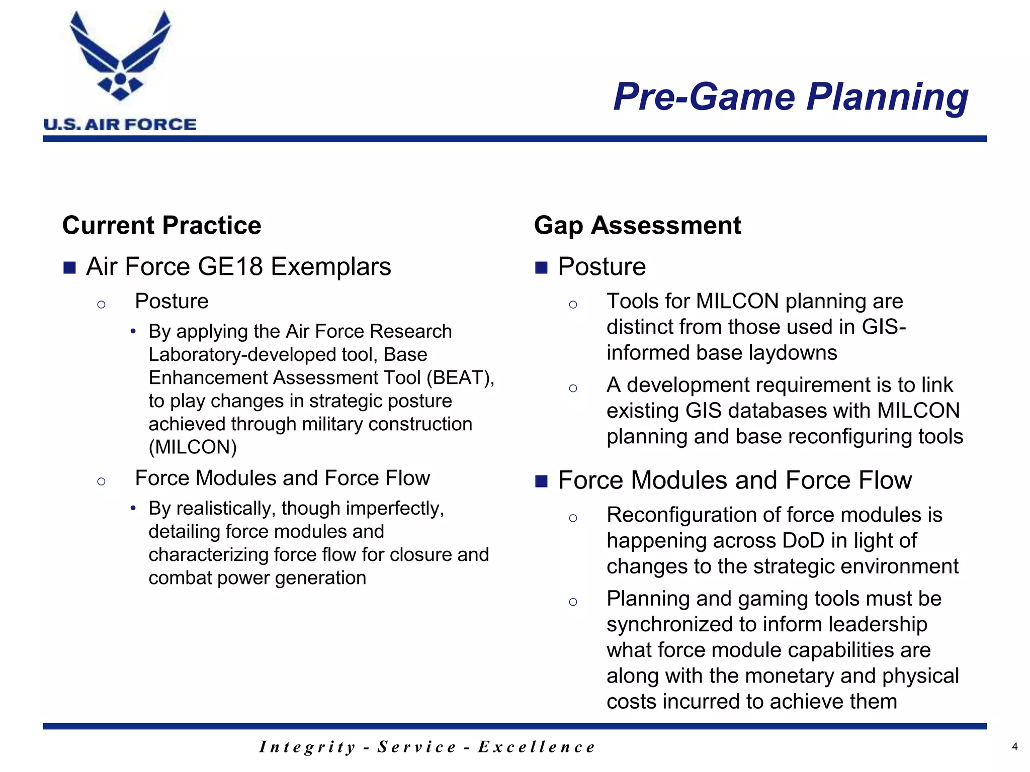 How the Air Force Addresses Training and Analysis for Wargaming | PPT
