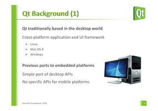 Dominik Gusenbauer Qt Mobility | PDF