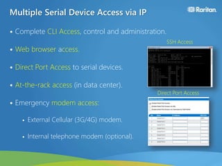 Next Generation Serial Console Server the Dominion SX II | PPT