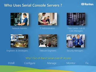 Next Generation Serial Console Server the Dominion SX II | PPT