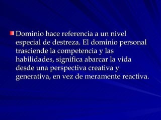 Dominio personal | PPT