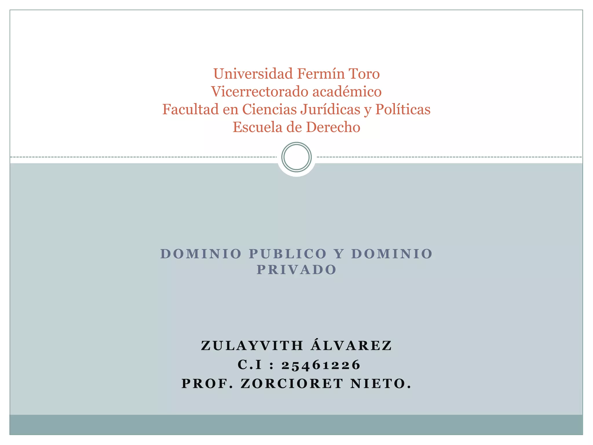 Dominio Publico y Dominio Privado | PPTX