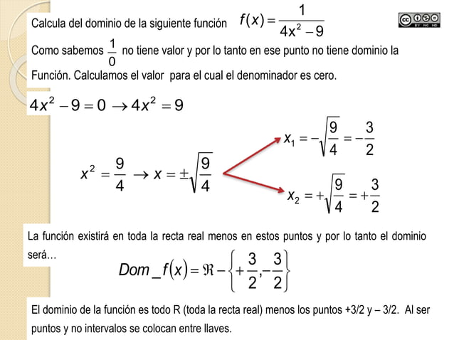 Tema Dominio de una Función | PPT