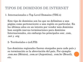 Dominios de internet | PPT