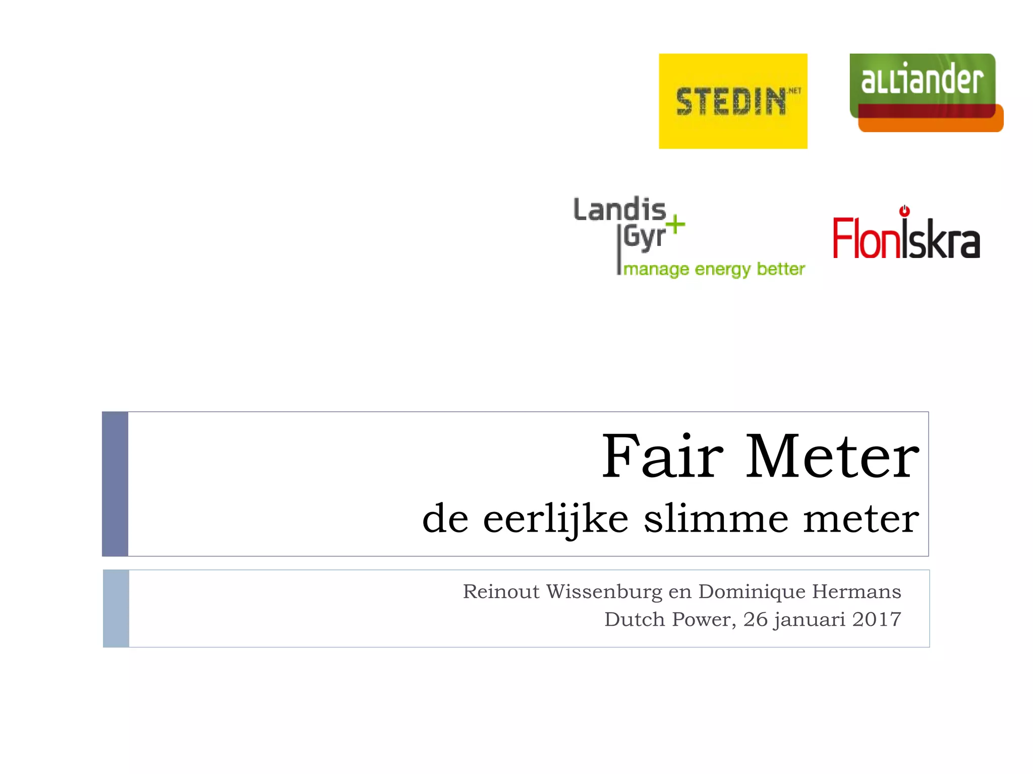 Dominique hermans en reinout wissenburg fair meter | PDF