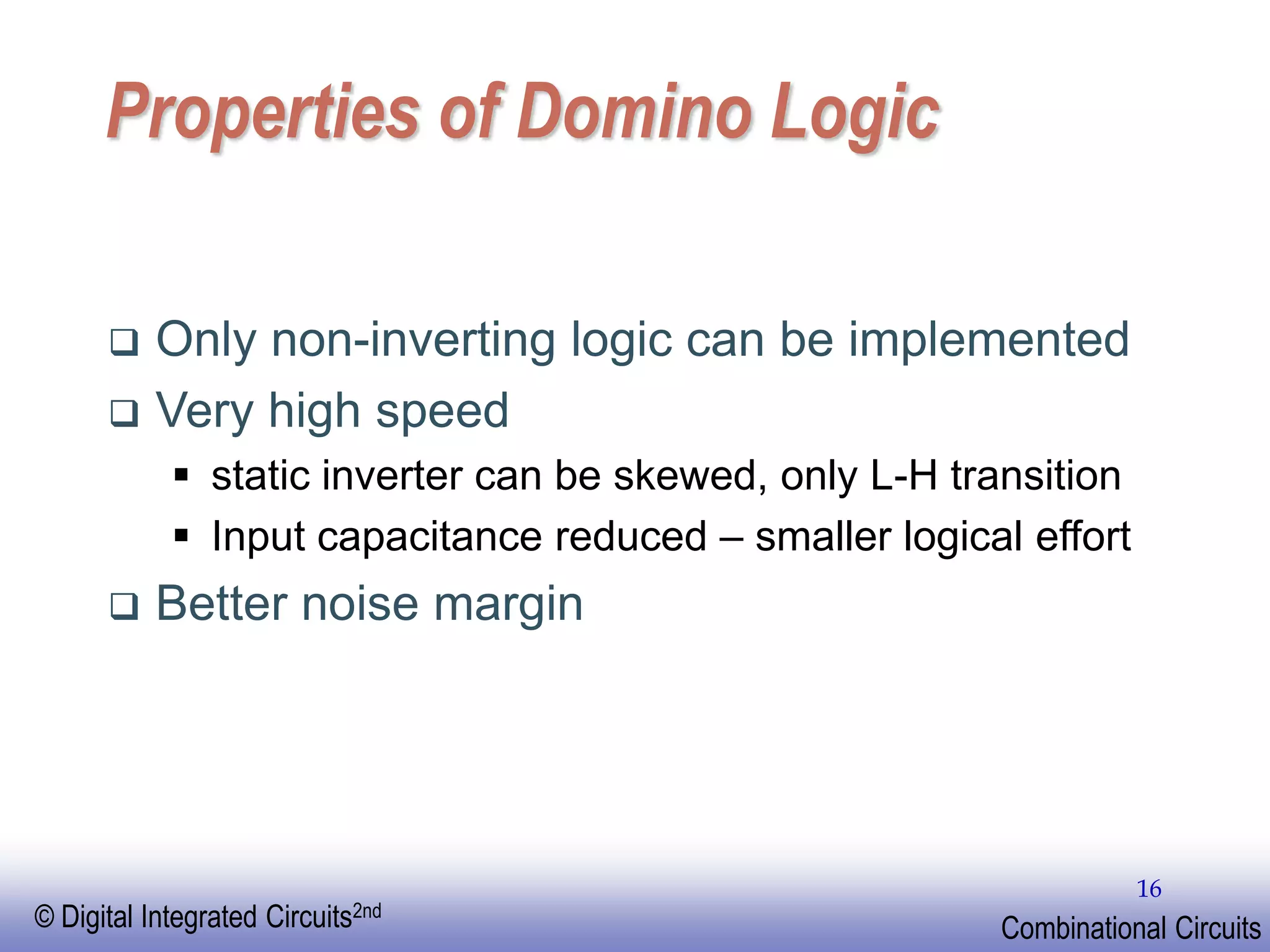 DOMINO LOGIC CIRCUIT (VLSI) | PPT