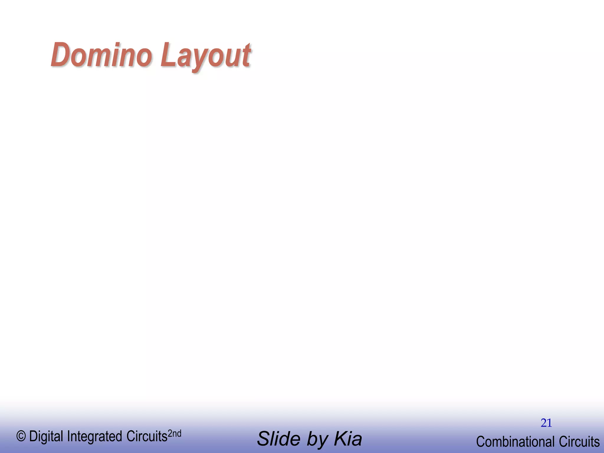 Domino Logic Circuit Vlsi Ppt