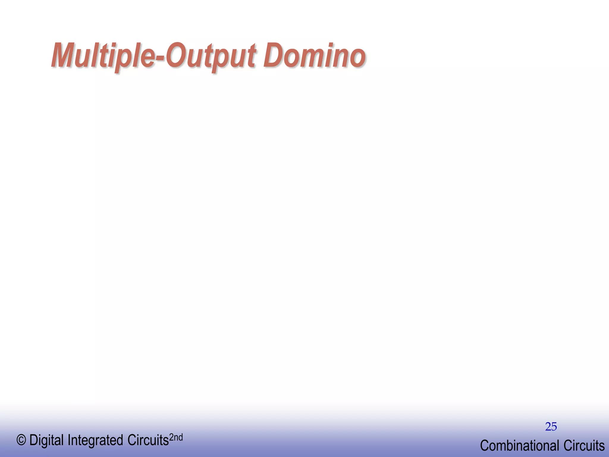 DOMINO LOGIC CIRCUIT (VLSI) | PPT
