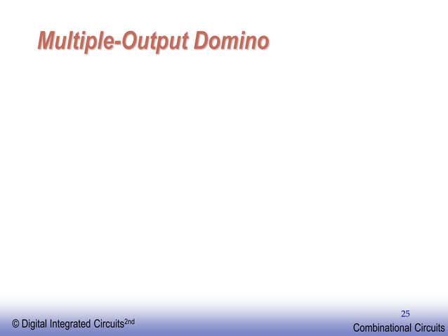 Domino Logic Circuit Vlsi Ppt Physics Science 4468