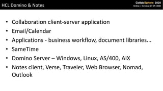 INF107 - Integrating HCL Domino and Microsoft 365 | PPTX