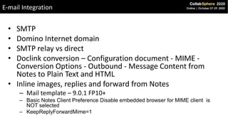 INF107 - Integrating HCL Domino and Microsoft 365 | PPTX
