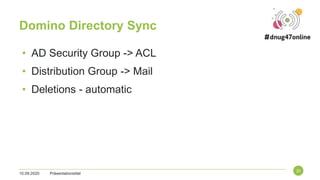 Domino 365 DNUG 2020 | PPTX