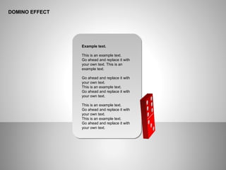 Domino Effect Charts for PowerPoint | PPT