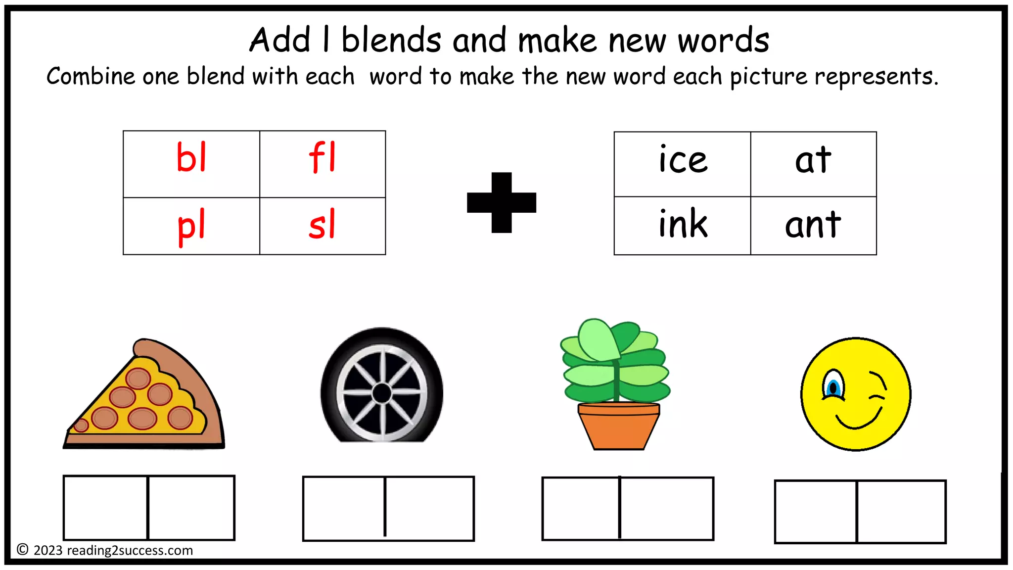 Word Work - Adding Consonant Digraphs and Blends to Words to Make New ...
