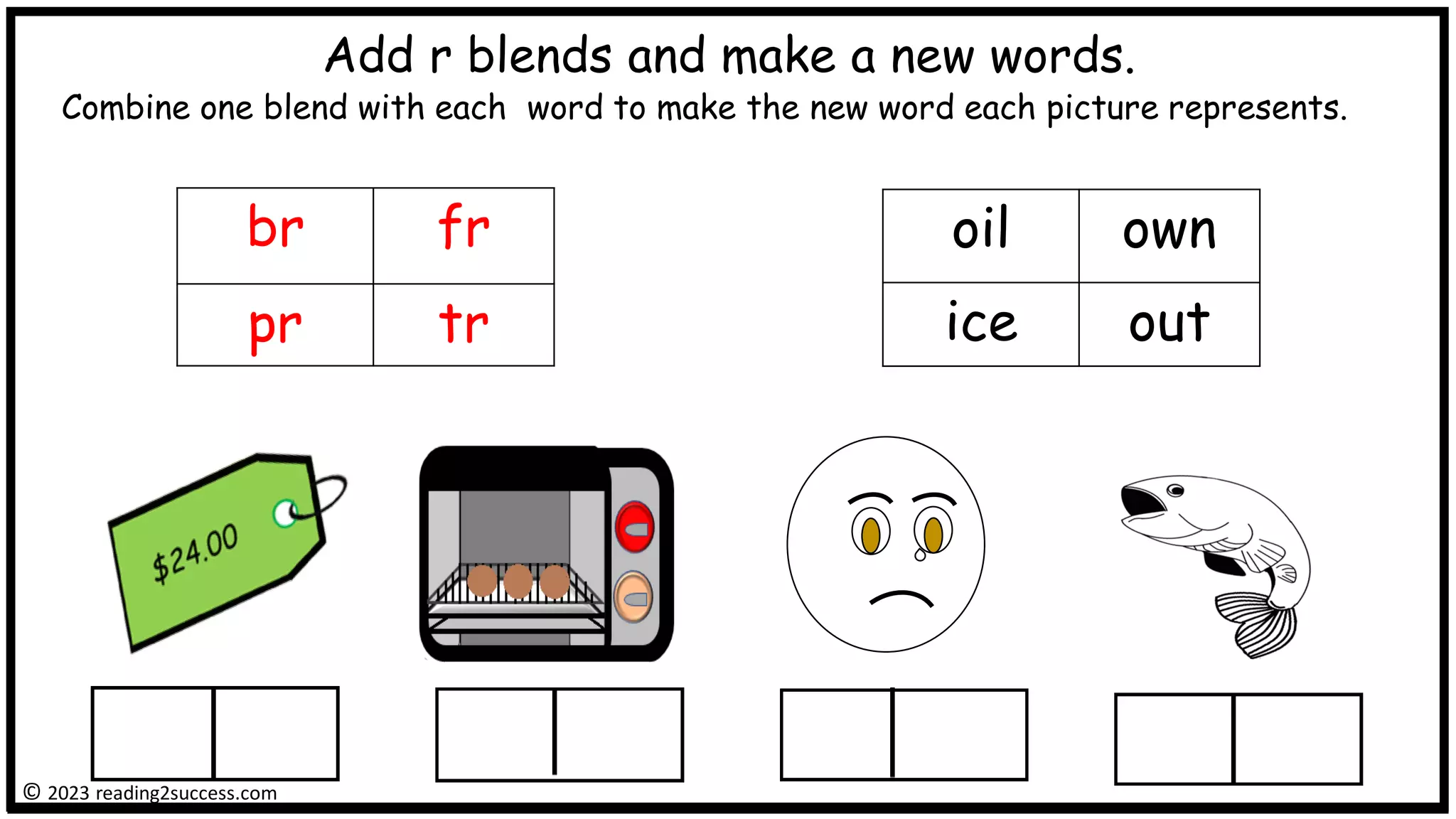 Word Work - Adding Consonant Digraphs and Blends to Words to Make New ...