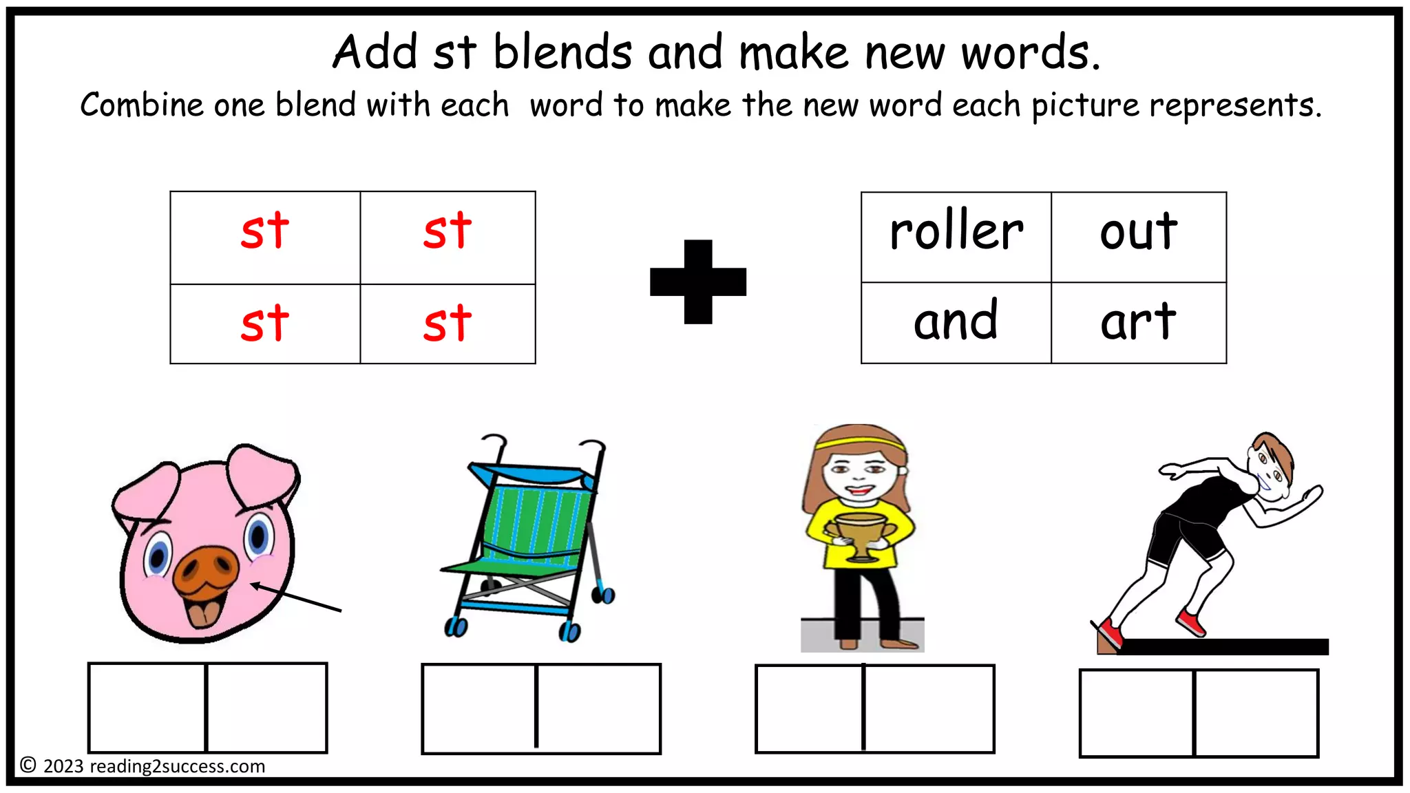 Word Work - Adding Consonant Digraphs and Blends to Words to Make New ...