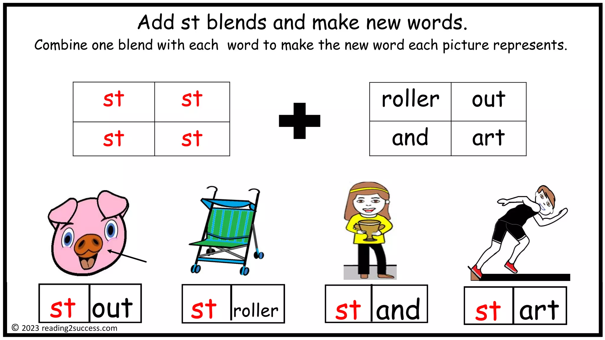 Word Work - Adding Consonant Digraphs and Blends to Words to Make New ...