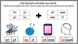 Word Work - Adding Consonant Digraphs and Blends to Words to Make New ...