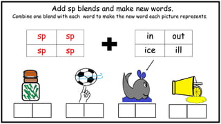 Word Work - Adding Consonant Digraphs and Blends to Words to Make New ...