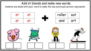 Word Work - Adding Consonant Digraphs and Blends to Words to Make New ...