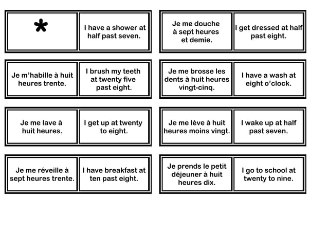 Dominoes: Reflexive Verbs & Daily Routine | PPT