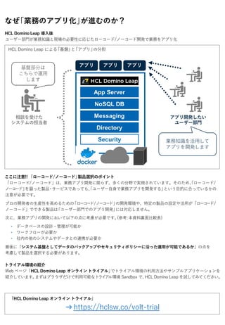 すぐわかる HCL Domino Leap | PDF