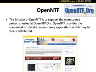 #dd12 Apps, Apps, and More Apps: Meet the Very Best Open Source Apps from OpenNTF | PDF