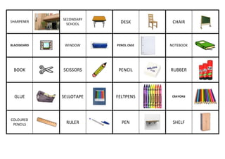 Domino school objects | PPT