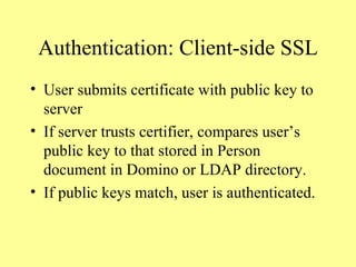 Domino security | PPT | Internet | Computing