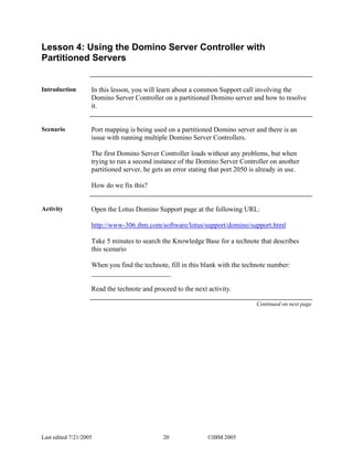 Domino server controller domino console | PDF