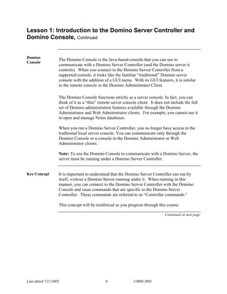 Domino server controller domino console | PDF