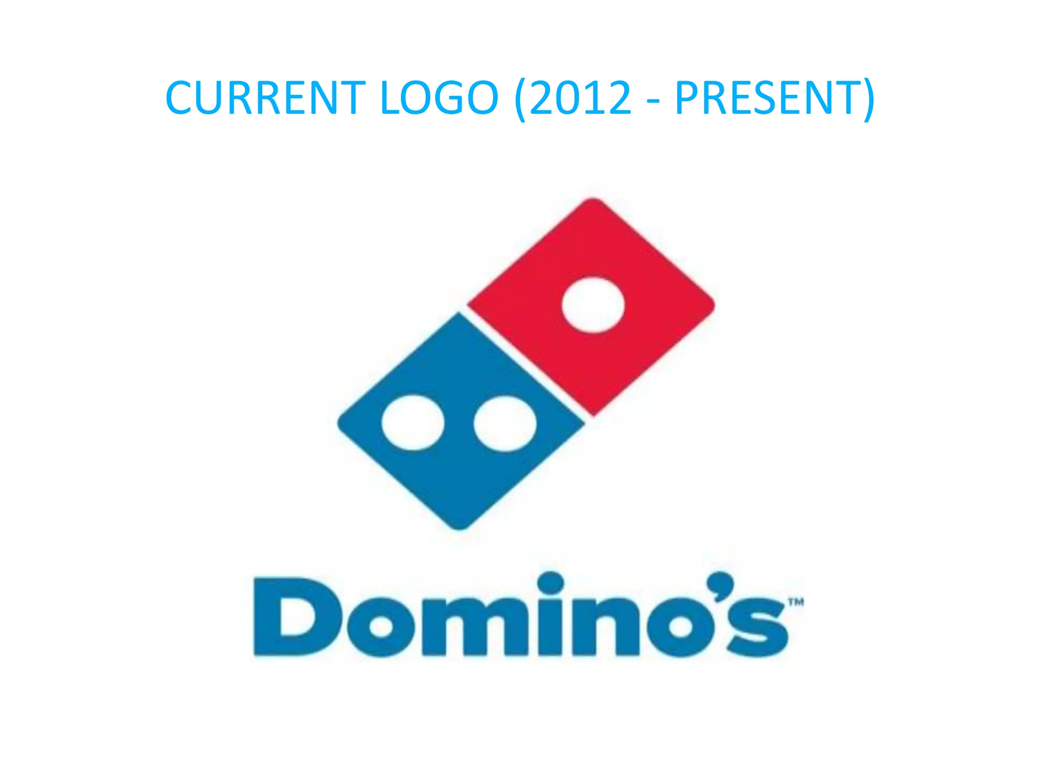 Domino's logo change over the years | PPTX | Desserts and Baking | Food ...