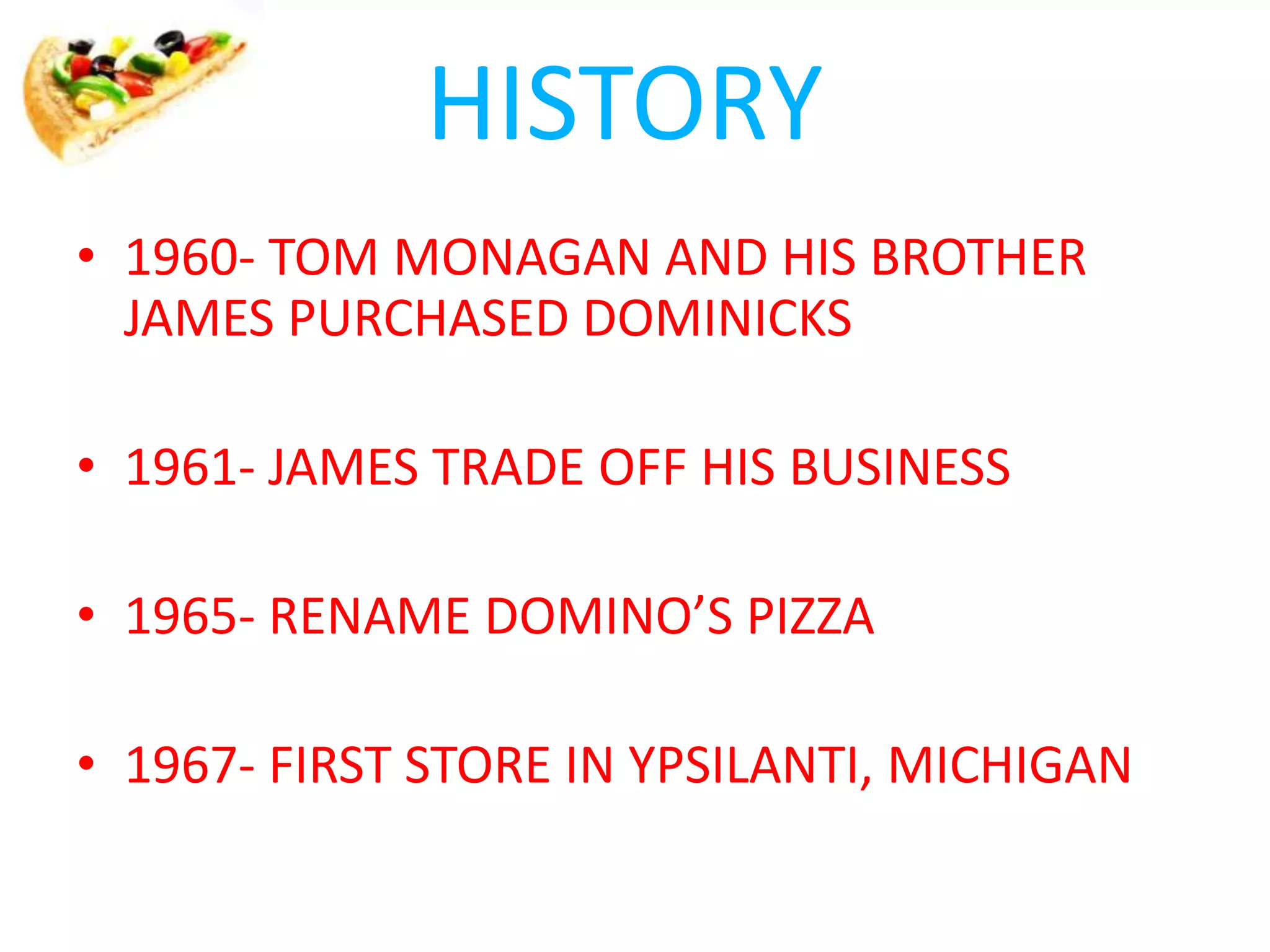 Domino's logo change over the years | PPTX | Desserts and Baking | Food ...