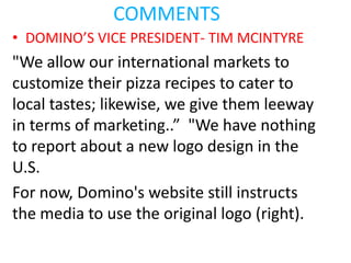 Domino's logo change over the years | PPTX | Desserts and Baking | Food ...