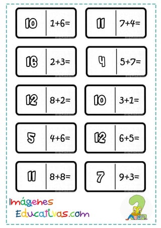 Domino de sumas | PPT