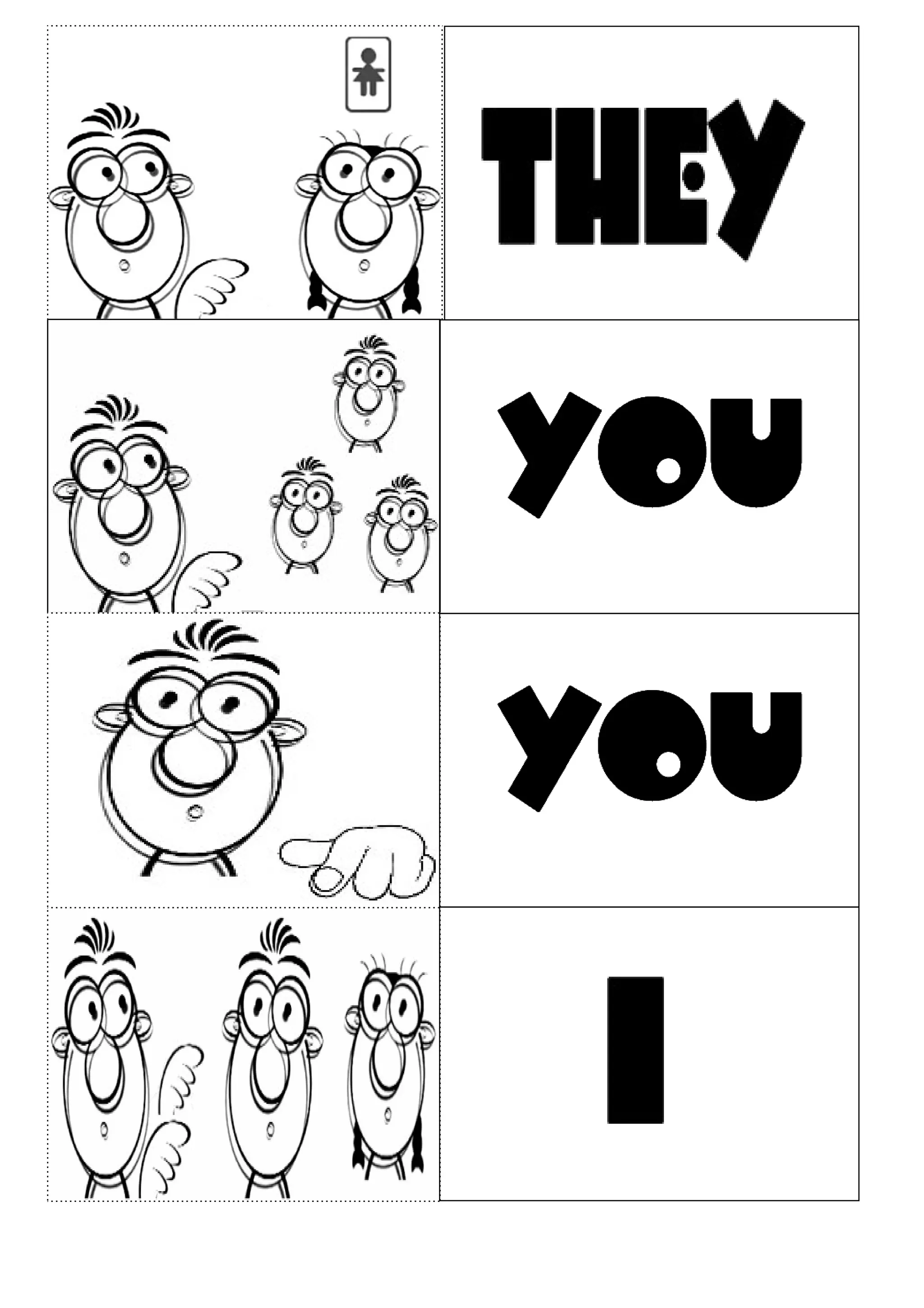 Personal Pronouns Domino | DOC