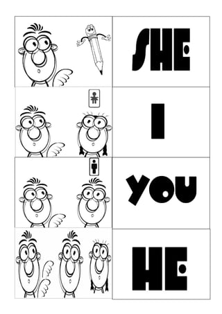 Personal Pronouns Domino | DOC