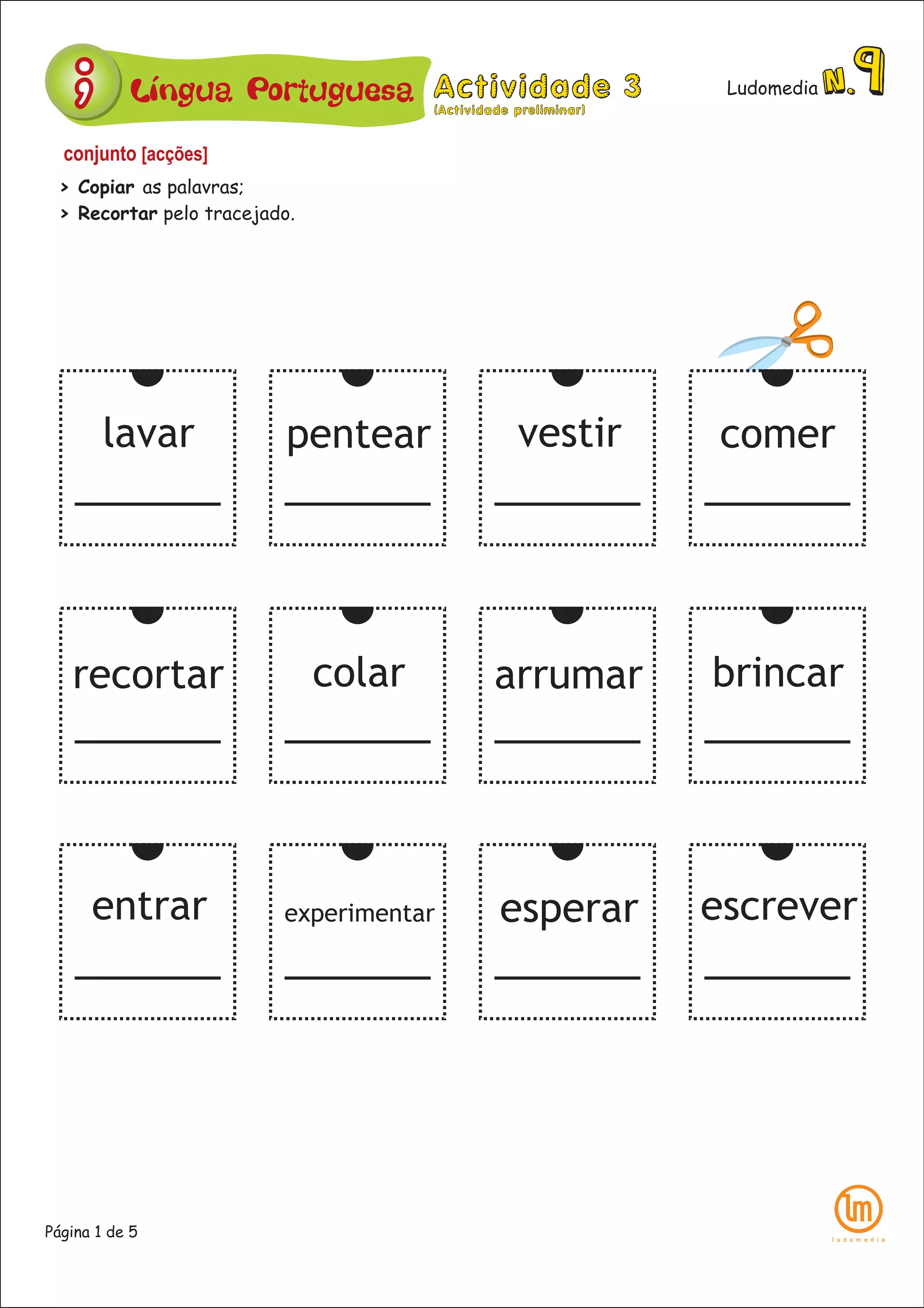Dominó montar verbos | PDF