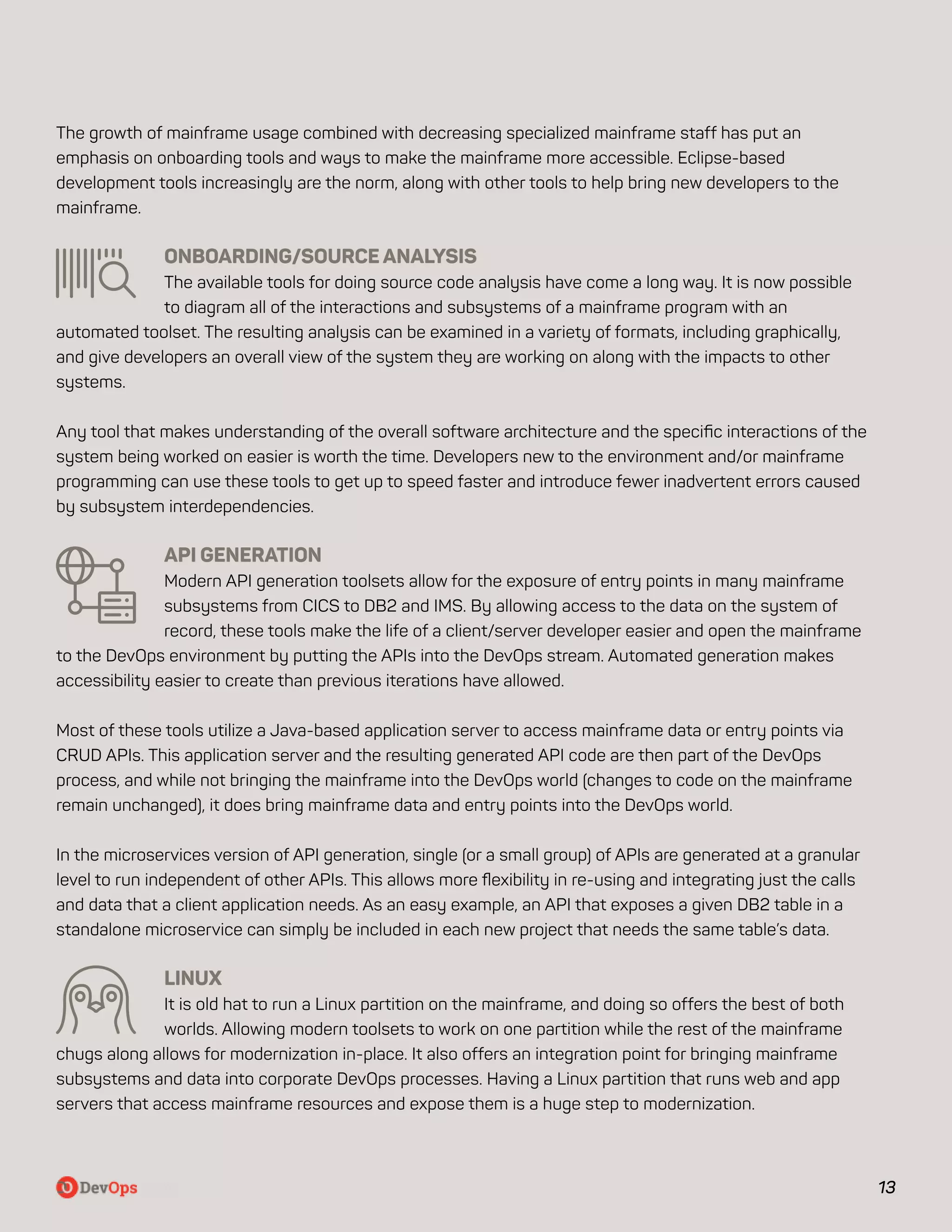 Do modernizing the Mainframe for DevOps. | PDF